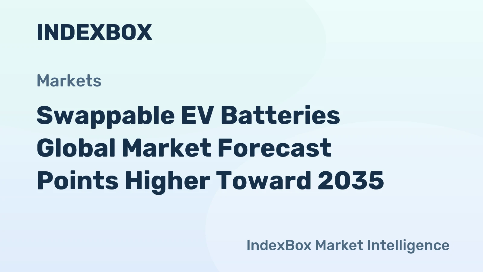 Swappable EV Batteries Global Market Forecast Points Higher Toward 2035, Driven by Fleet Electrification and Battery-as-a-Service Expansion