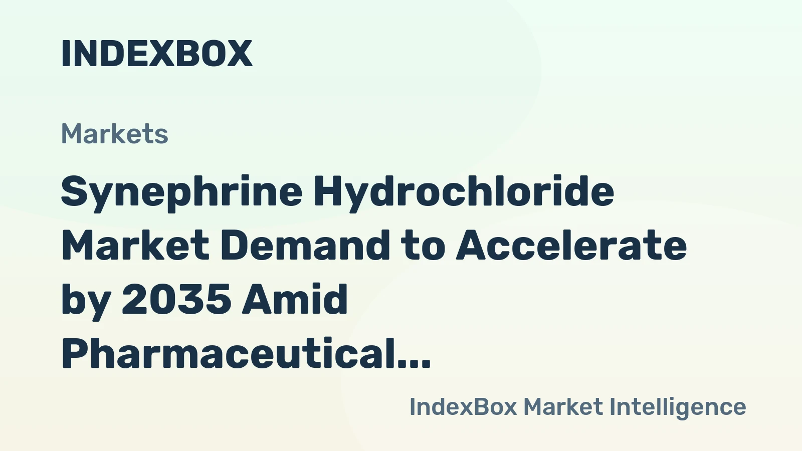 Synephrine Hydrochloride Market Demand to Accelerate by 2035 Amid Pharmaceutical and Nutraceutical Expansion
