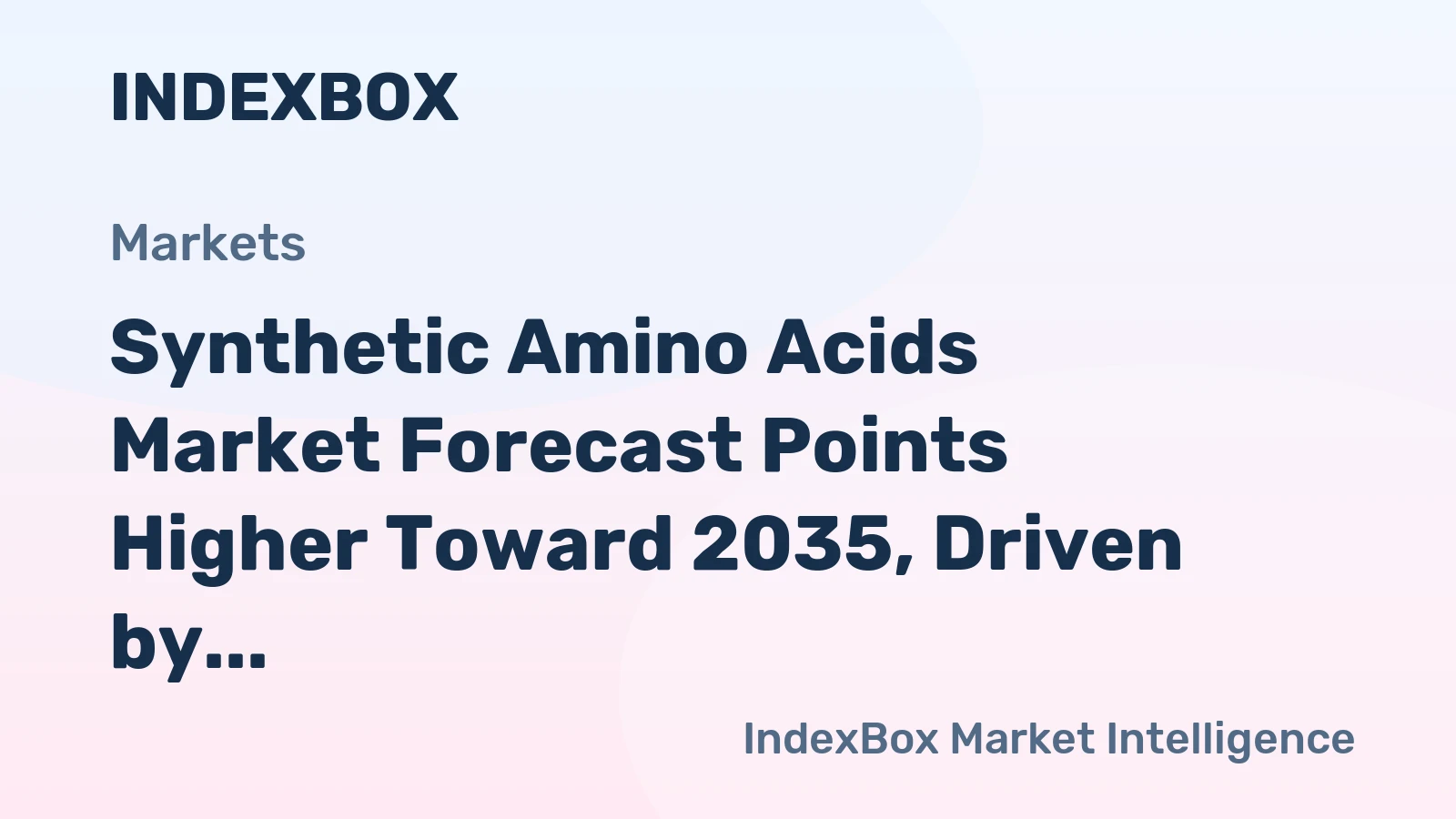 Synthetic Amino Acids Market Forecast Points Higher Toward 2035, Driven by Electronics and Pharma Demand