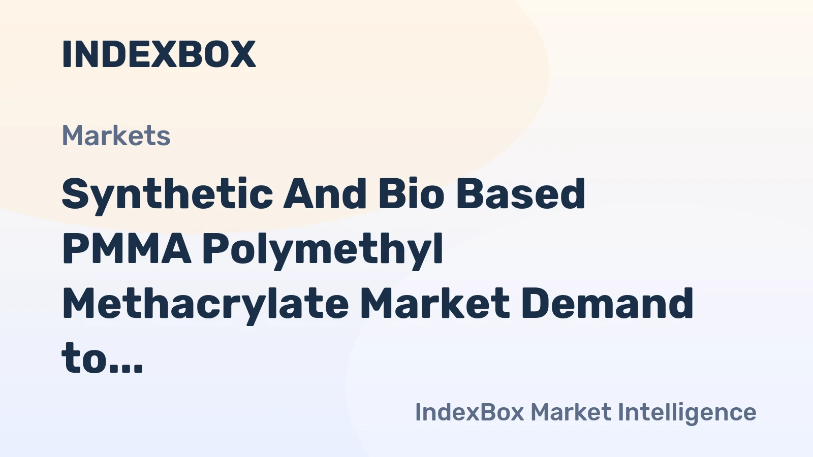 Synthetic and Bio Based PMMA Polymethyl Methacrylate Market Demand to Accelerate by 2035 Driven by Automotive Lightweighting and Sustainable Material Mandates
