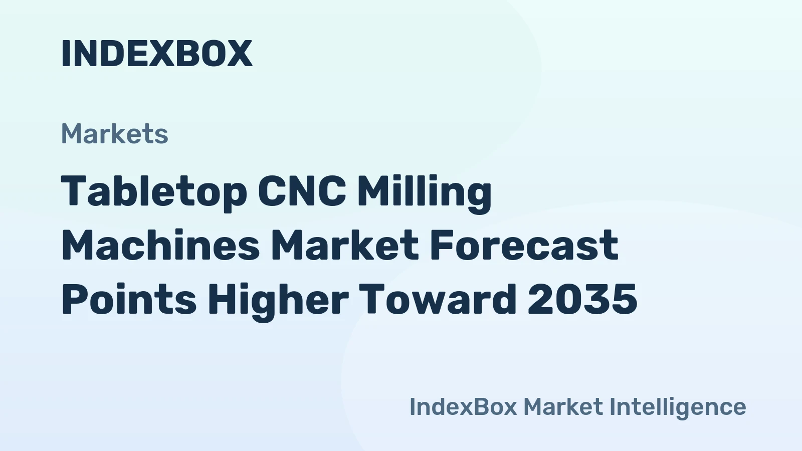 Tabletop CNC Milling Machines Market Forecast Points Higher Toward 2035, Driven by Democratization of Digital Fabrication
