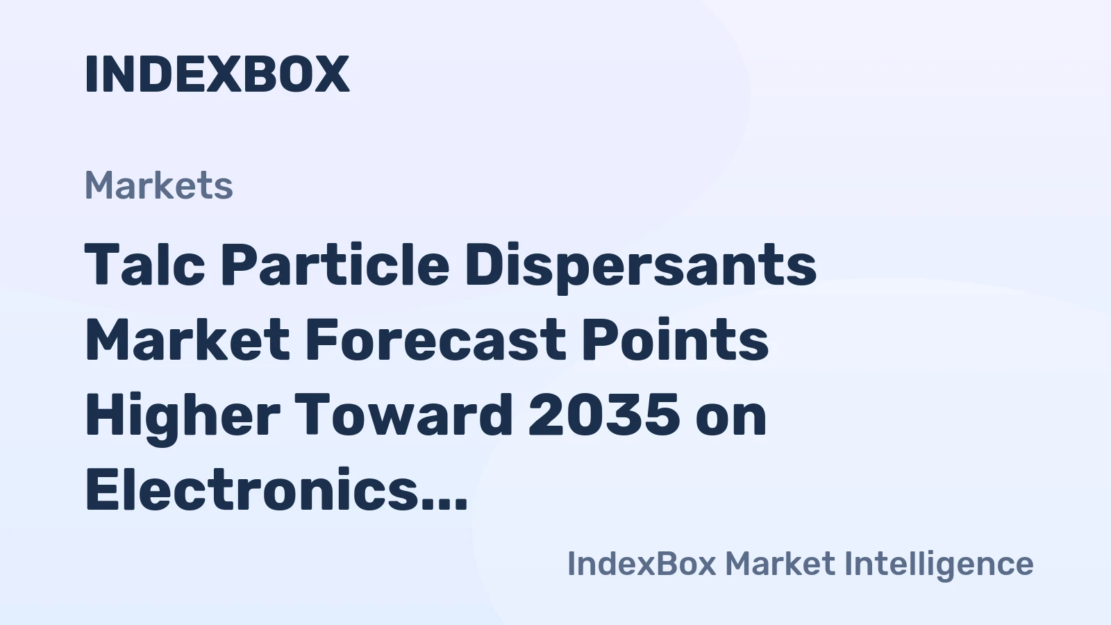 Talc Particle Dispersants Market Forecast Points Higher Toward 2035 on Electronics Miniaturization and Filler Loading Demands