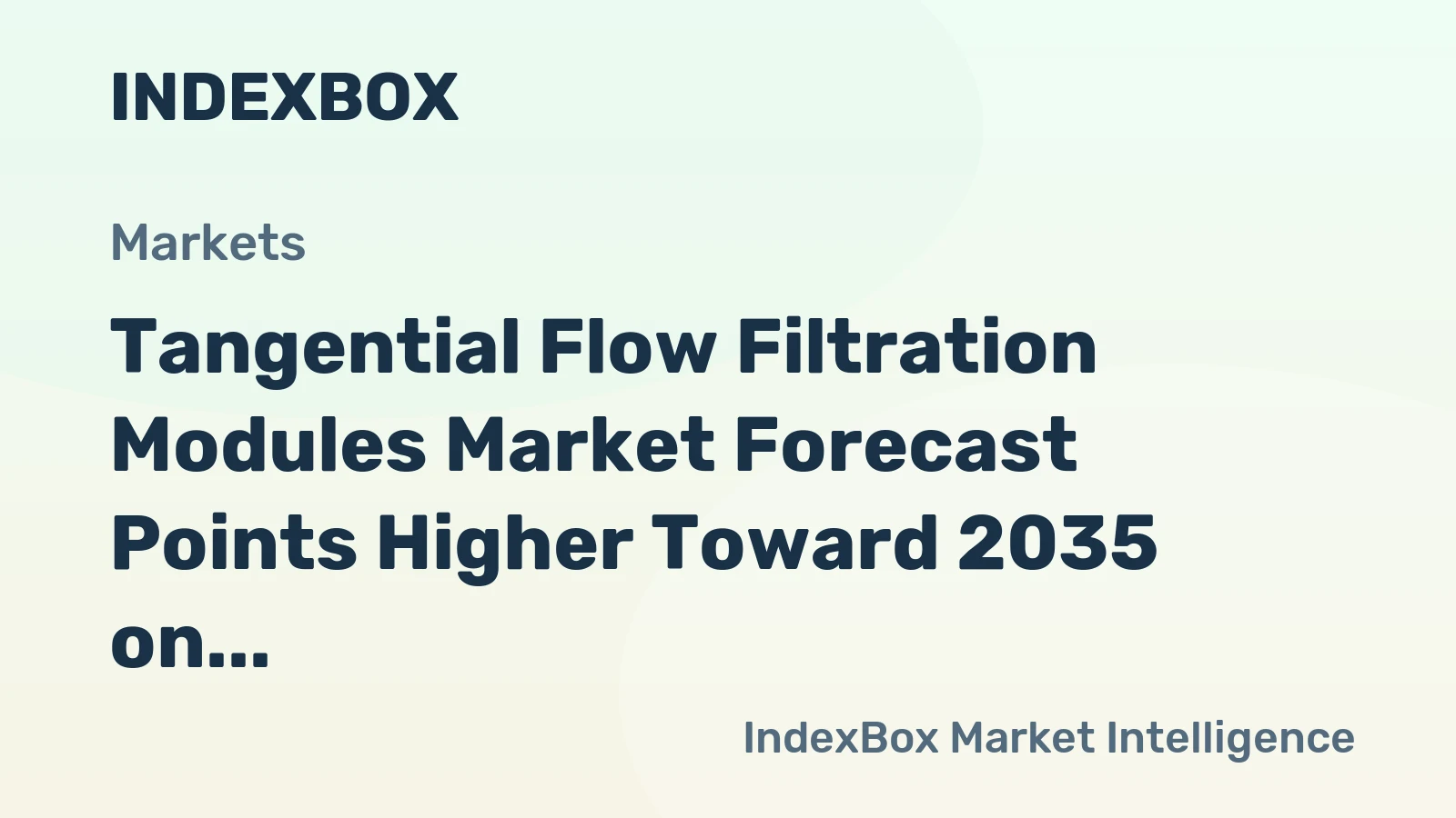 Tangential Flow Filtration Modules Market Forecast Points Higher Toward 2035 on Continuous Bioprocessing Adoption