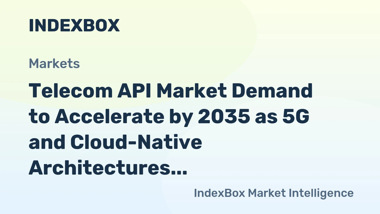 Telecom API Market Demand to Accelerate by 2035 as 5G and Cloud-Native Architectures Reshape Digital Ecosystems