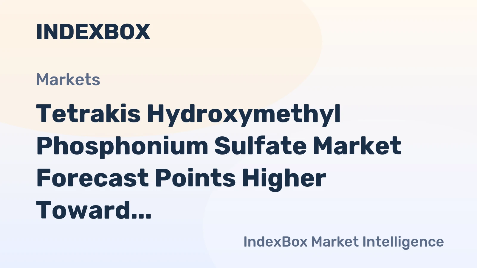 Tetrakis Hydroxymethyl Phosphonium Sulfate Market Forecast Points Higher Toward 2035 on Biopharma Demand