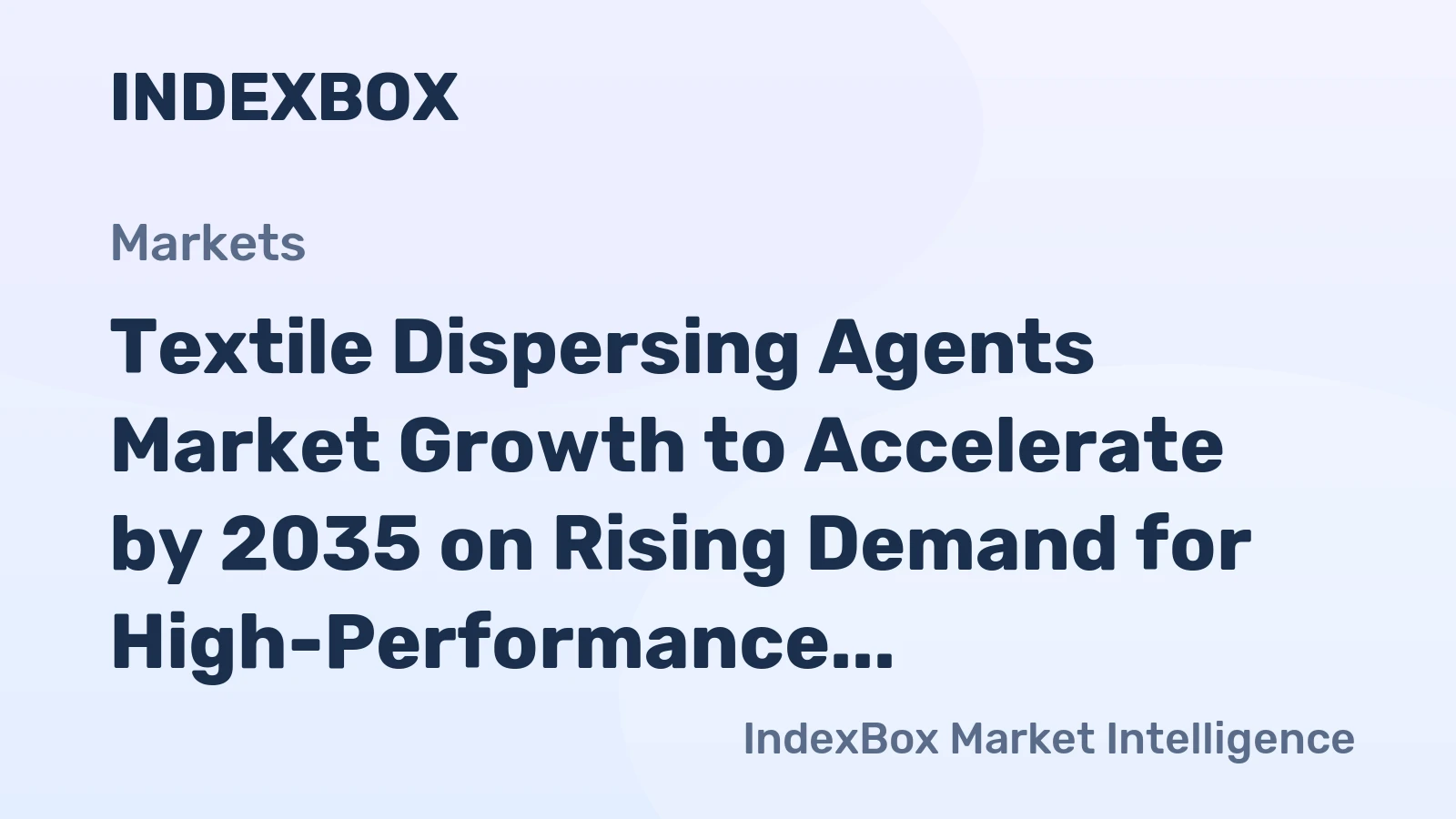 Textile Dispersing Agents Market Growth to Accelerate by 2035 on Rising Demand for High-Performance Automotive Textiles