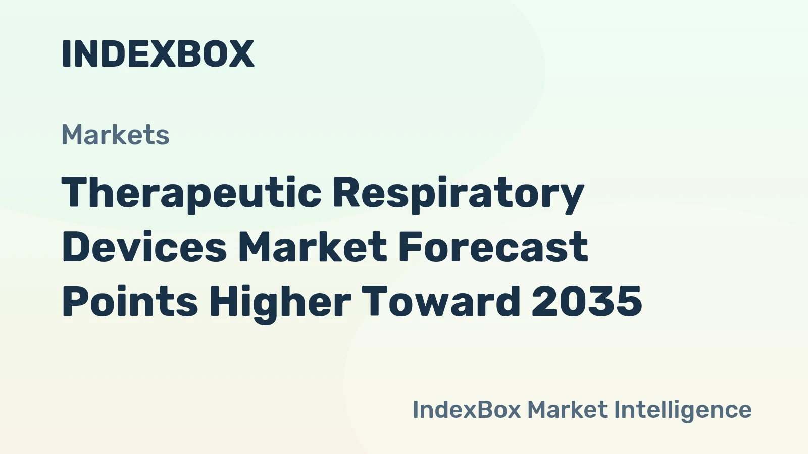 Therapeutic Respiratory Devices Market Forecast Points Higher Toward 2035, Driven by Aging Population and Home Care Shift