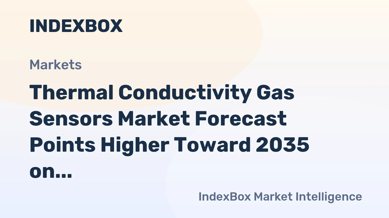 Thermal Conductivity Gas Sensors Market Forecast Points Higher Toward 2035 on Hydrogen Infrastructure Buildout