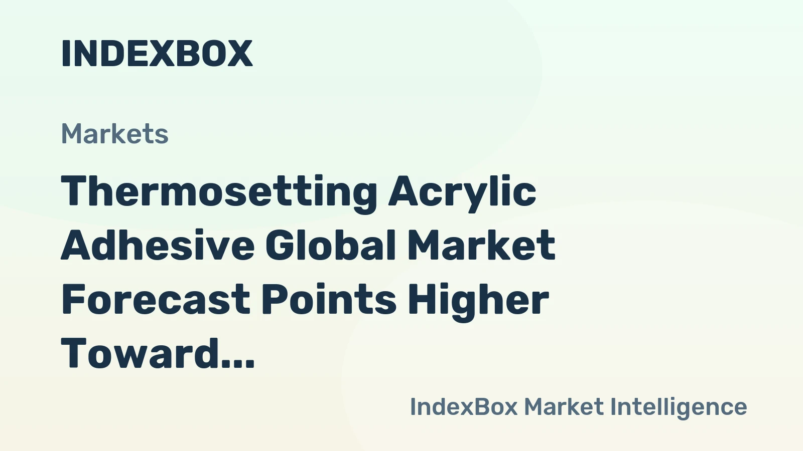Thermosetting Acrylic Adhesive Global Market Forecast Points Higher Toward 2035, Driven by Electronics Miniaturization and EV Production Surge