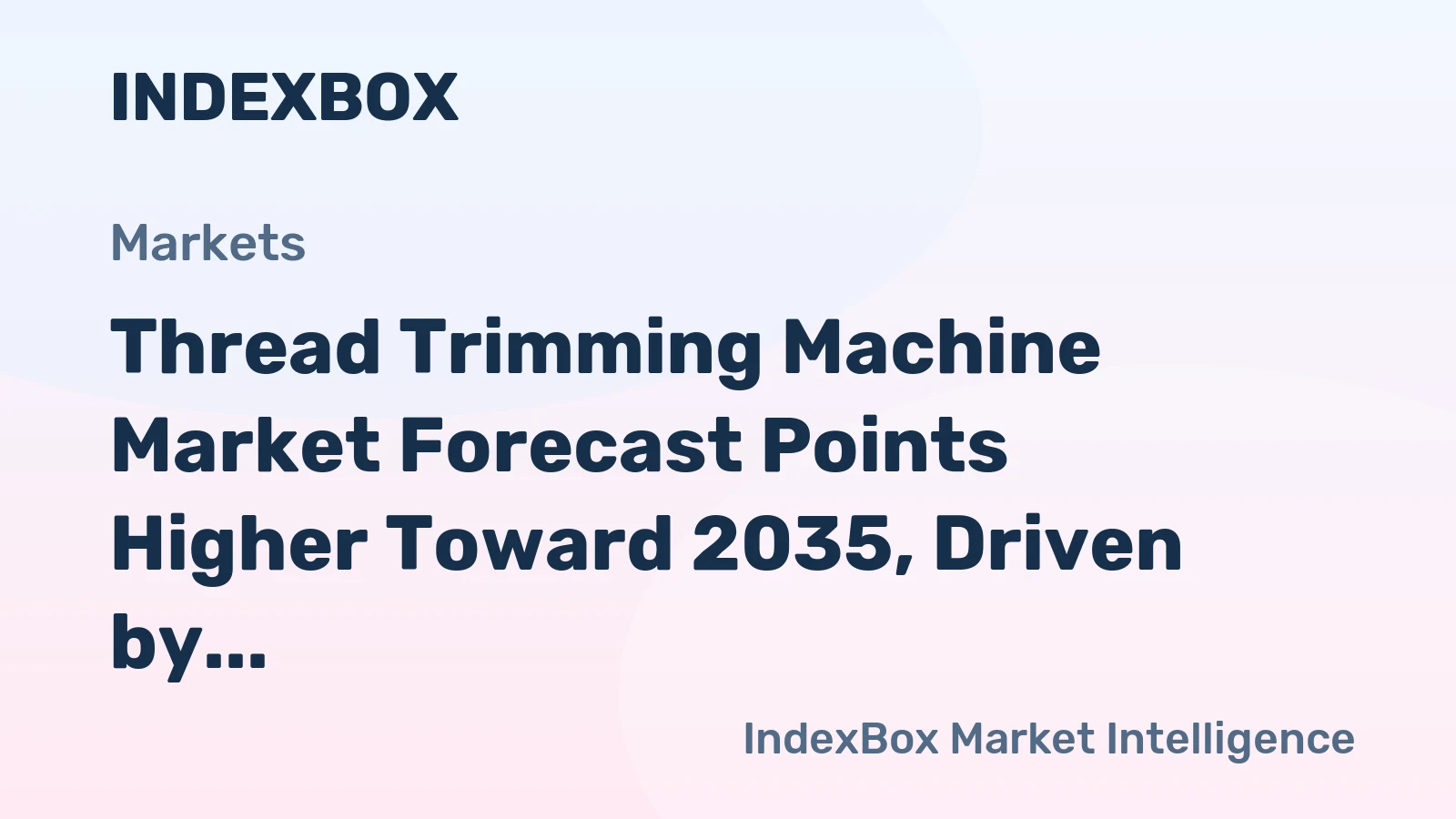 Thread Trimming Machine Market Forecast Points Higher Toward 2035, Driven by Apparel Automation