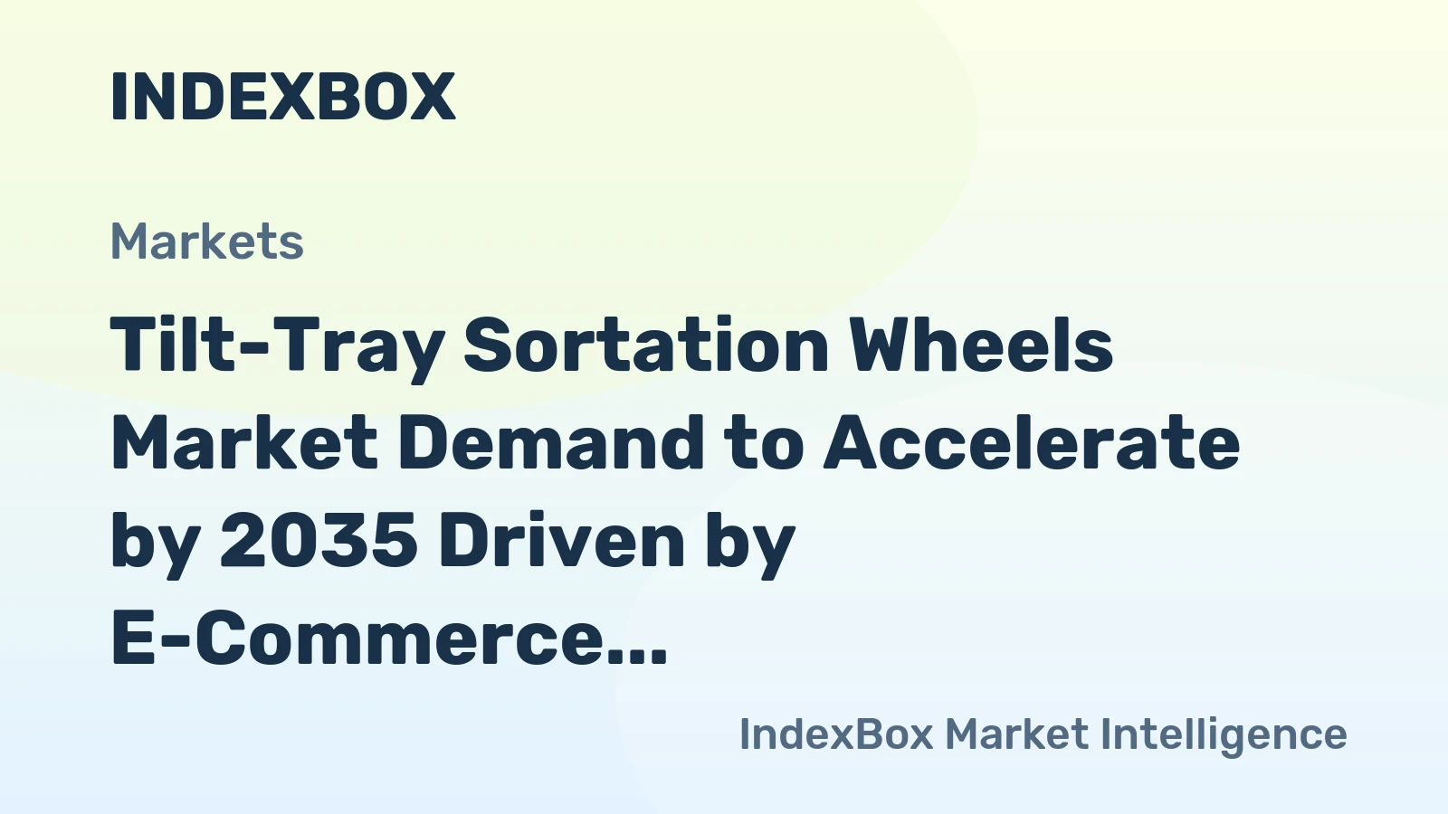 Tilt-Tray Sortation Wheels Market Demand to Accelerate by 2035 Driven by E-Commerce Automation and Replacement Cycles