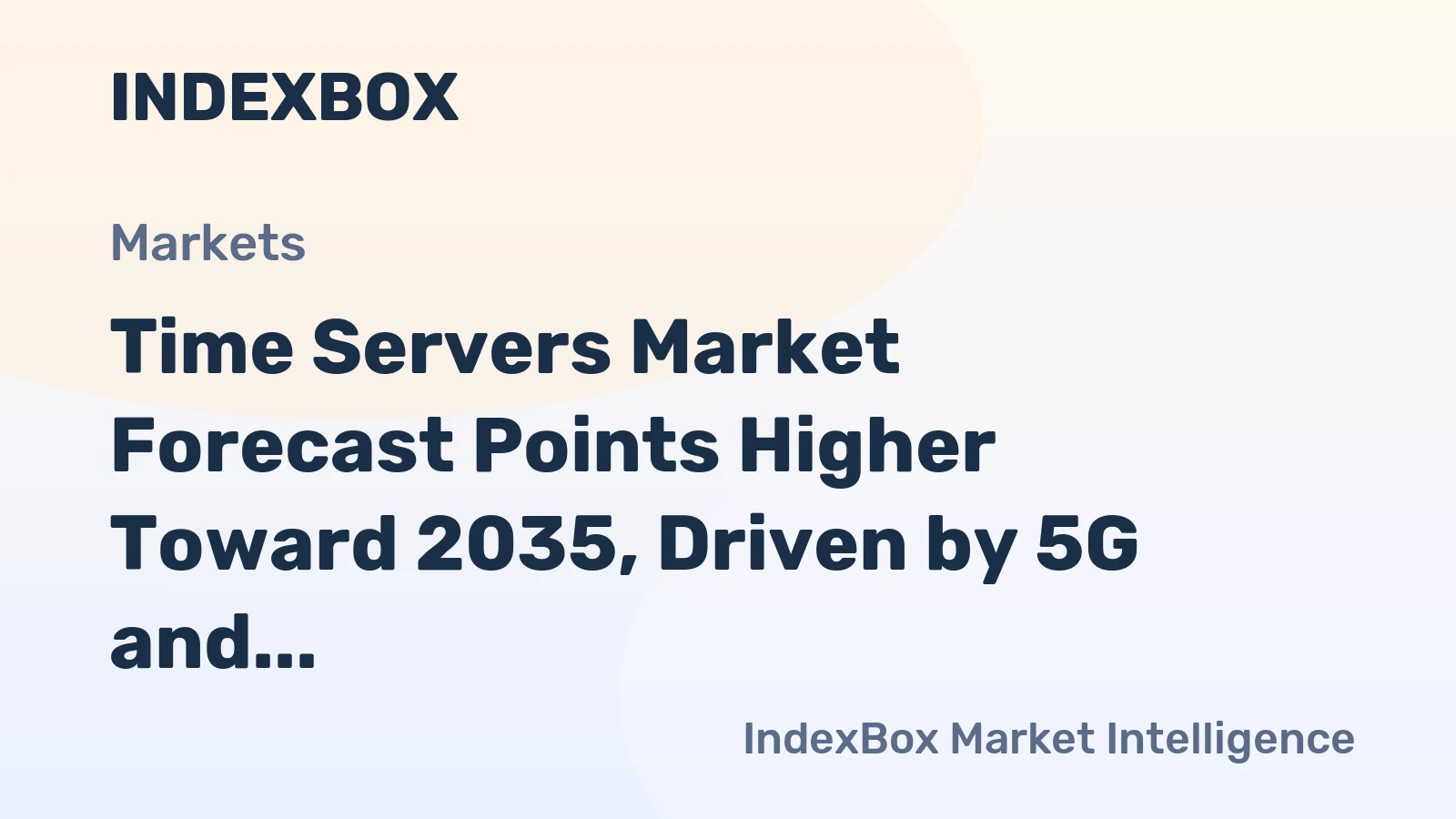 Time Servers Market Forecast Points Higher Toward 2035, Driven by 5G and Smart Grid Expansion