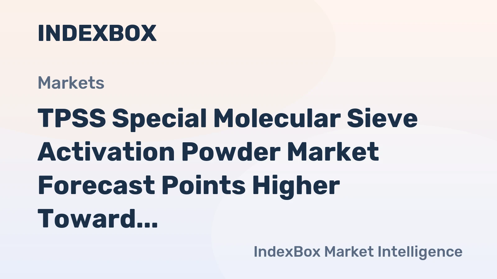 TPSS Special Molecular Sieve Activation Powder Market Forecast Points Higher Toward 2035, Driven by Industrial Gas Demand