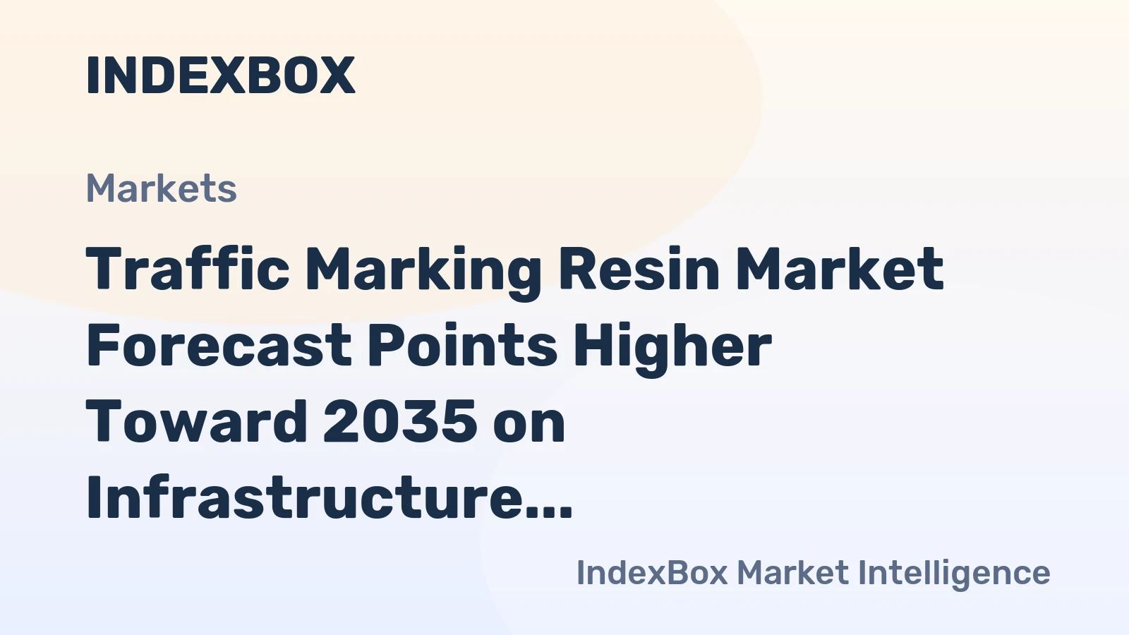 Traffic Marking Resin Market Forecast Points Higher Toward 2035 on Infrastructure Modernization