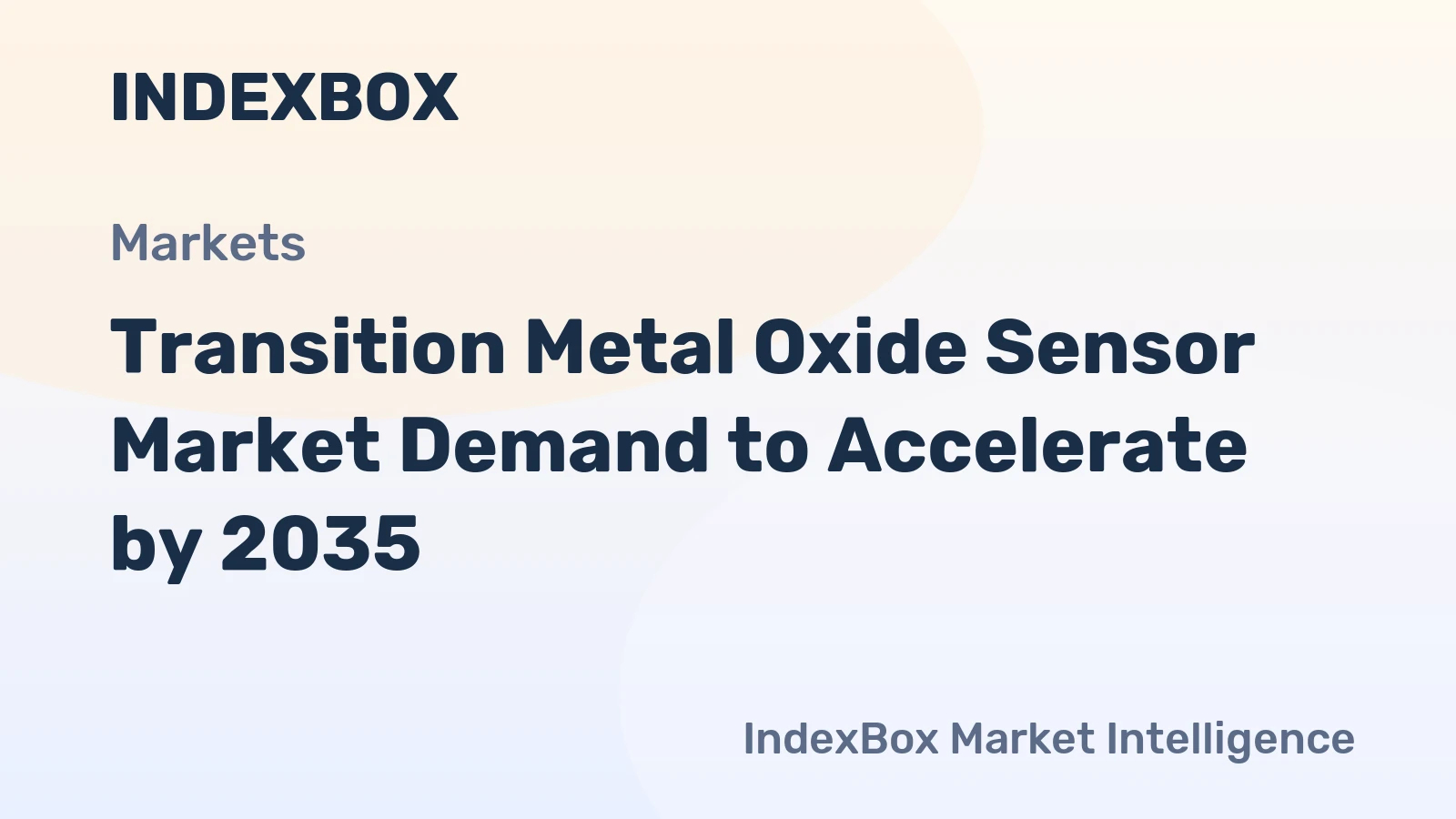 Transition Metal Oxide Sensor Market Demand to Accelerate by 2035, Driven by Real-Time Bioprocess Monitoring and PAT Adoption