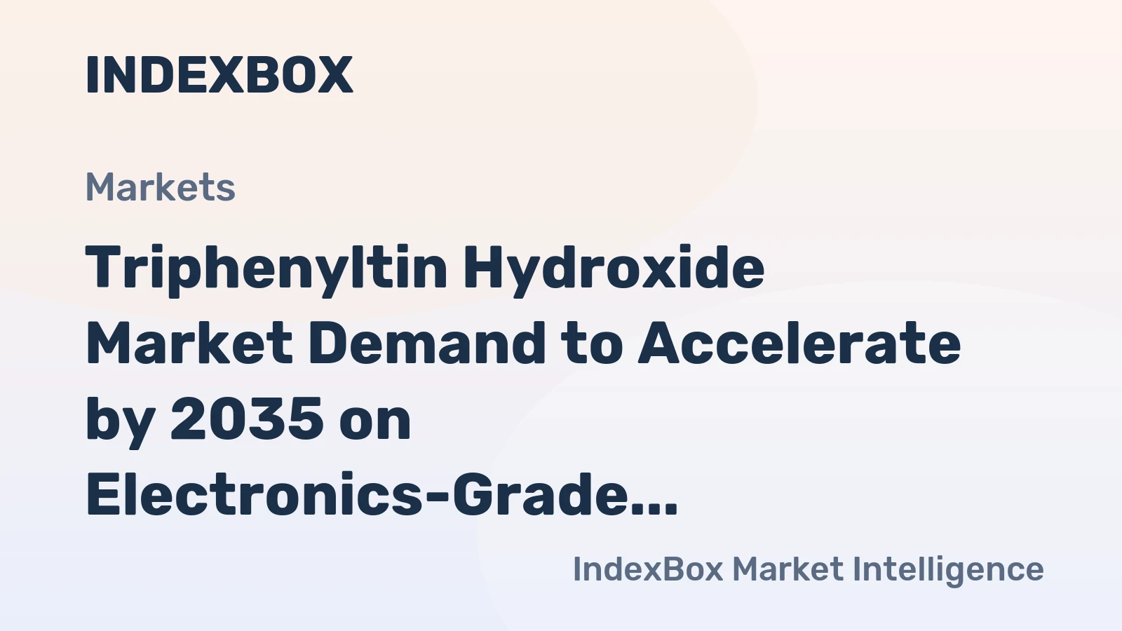 Triphenyltin Hydroxide Market Demand to Accelerate by 2035 on Electronics-Grade PVC Stabilizer Needs