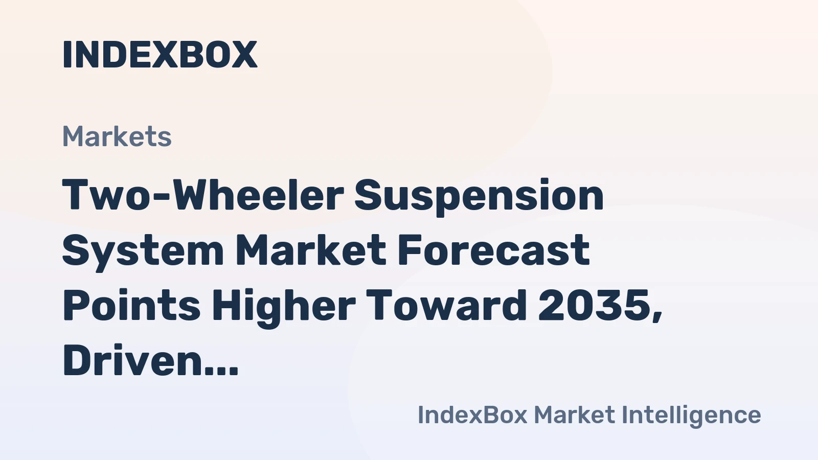 Two-Wheeler Suspension System Market Forecast Points Higher Toward 2035, Driven by Electrification