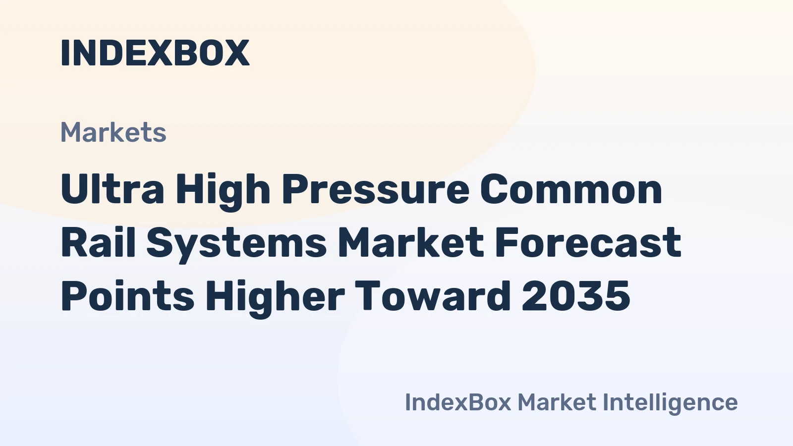 Ultra High Pressure Common Rail Systems Market Forecast Points Higher Toward 2035, Driven by Global Emission Standards