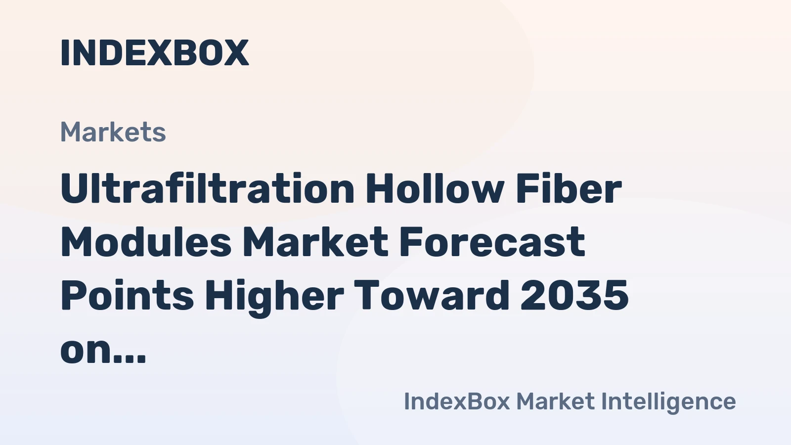 Ultrafiltration Hollow Fiber Modules Market Forecast Points Higher Toward 2035 on Cell Therapy Scale-Up