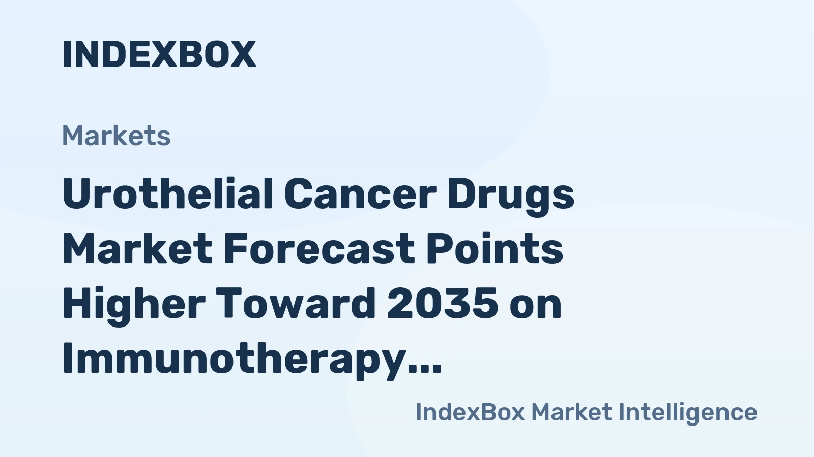Urothelial Cancer Drugs Market Forecast Points Higher Toward 2035 on Immunotherapy Expansion