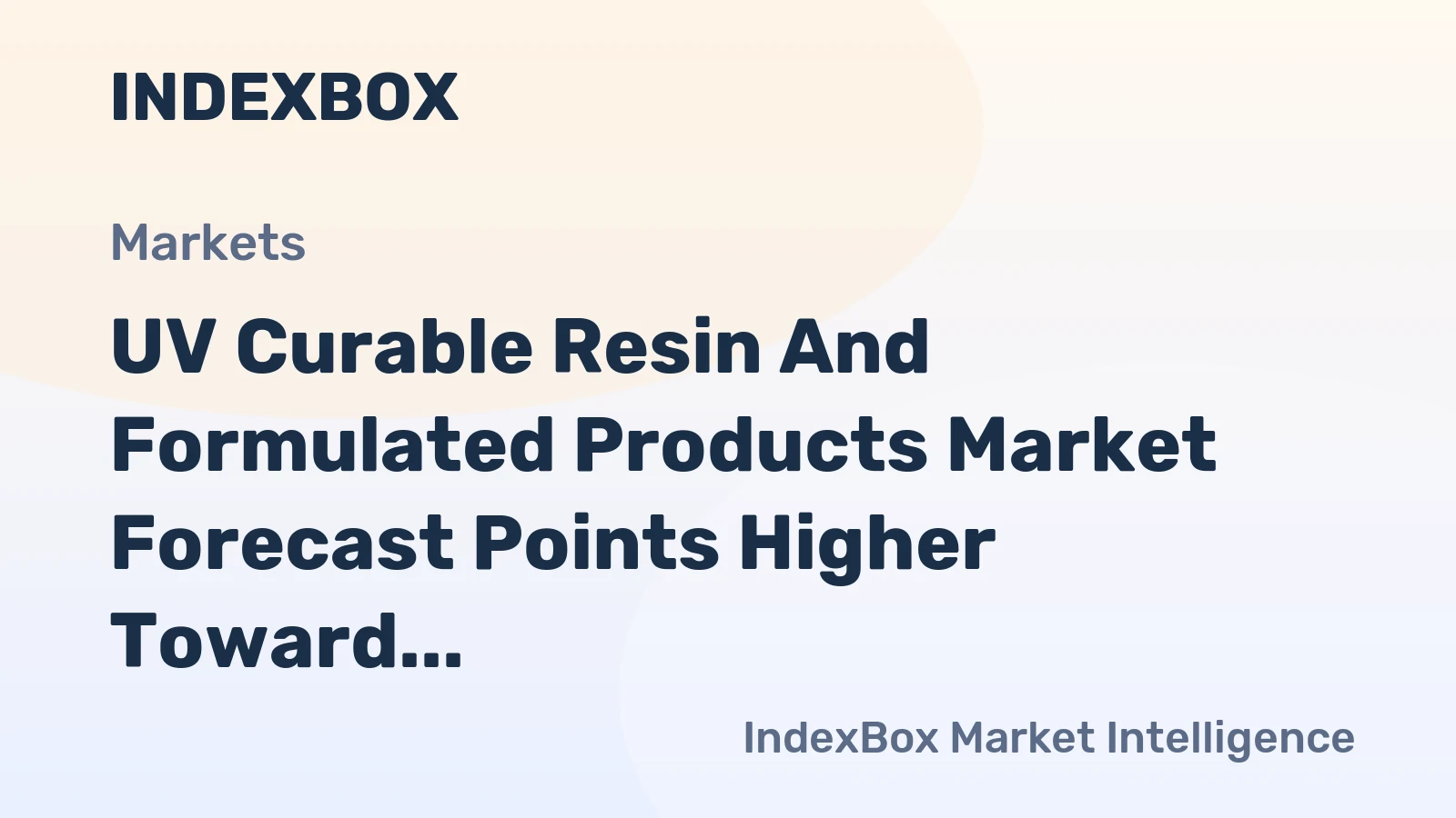 UV Curable Resin and Formulated Products Market Forecast Points Higher Toward 2035, Driven by Packaging and Electronics Demand