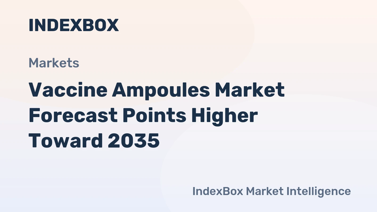 Vaccine Ampoules Market Forecast Points Higher Toward 2035, Driven by Expanding Immunization Programs and Cold Chain Modernization