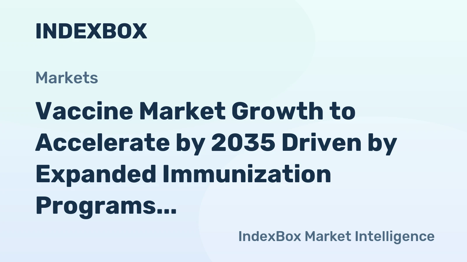 Vaccine Market Growth to Accelerate by 2035 Driven by Expanded Immunization Programs and Novel Platform Technologies
