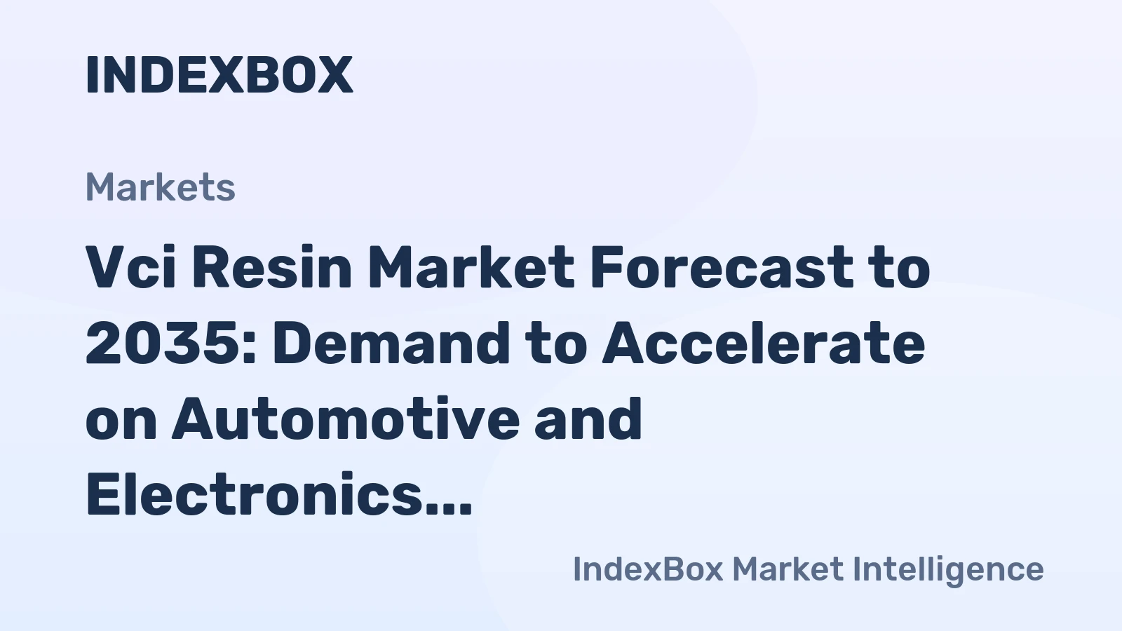 Vci Resin Market Forecast to 2035: Demand to Accelerate on Automotive and Electronics Corrosion Protection Needs