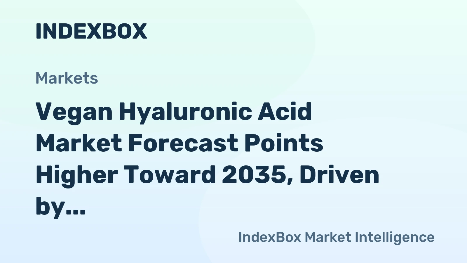 Vegan Hyaluronic Acid Market Forecast Points Higher Toward 2035, Driven by Clean Beauty