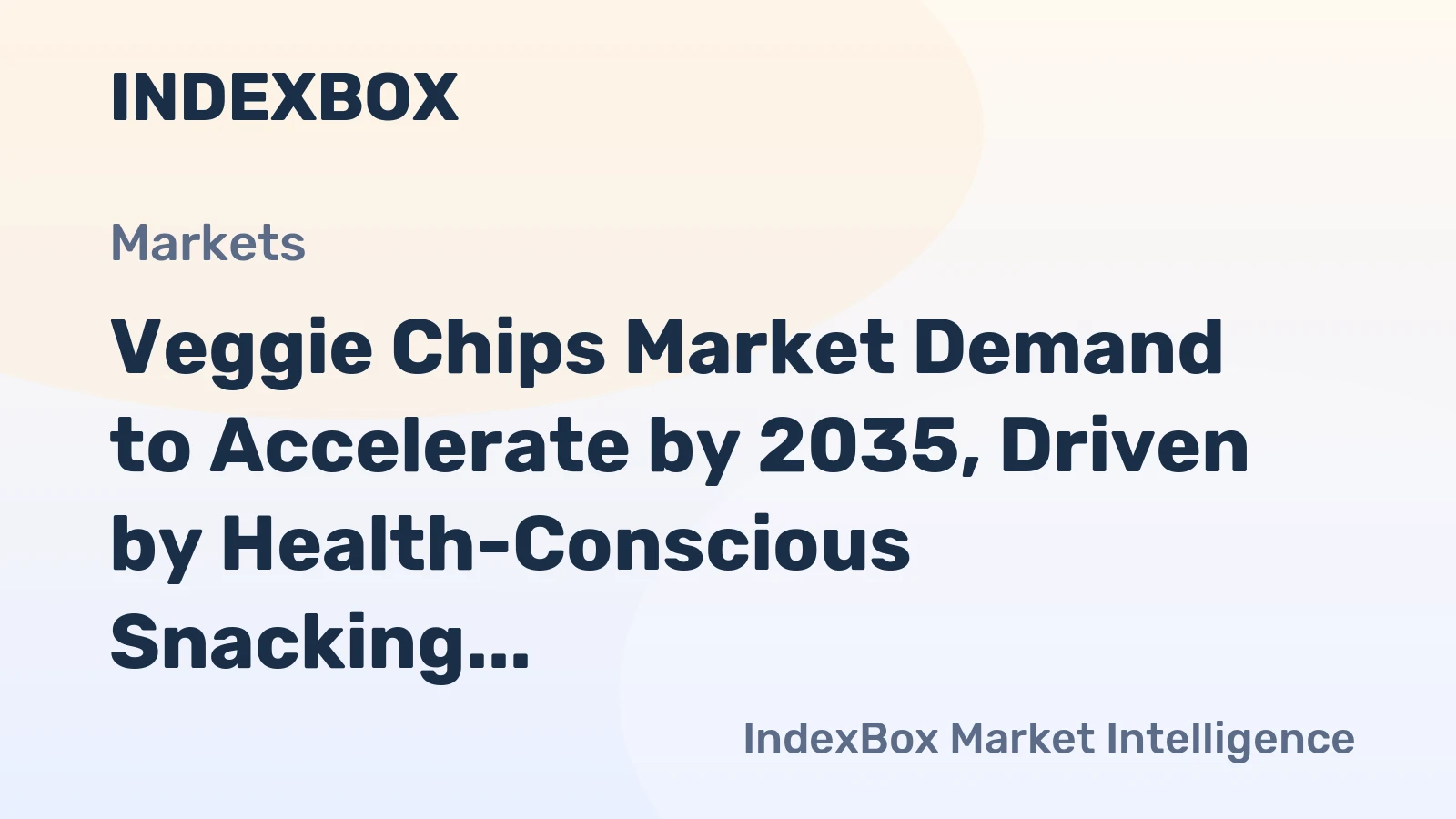 Veggie Chips Market Demand to Accelerate by 2035, Driven by Health-Conscious Snacking
