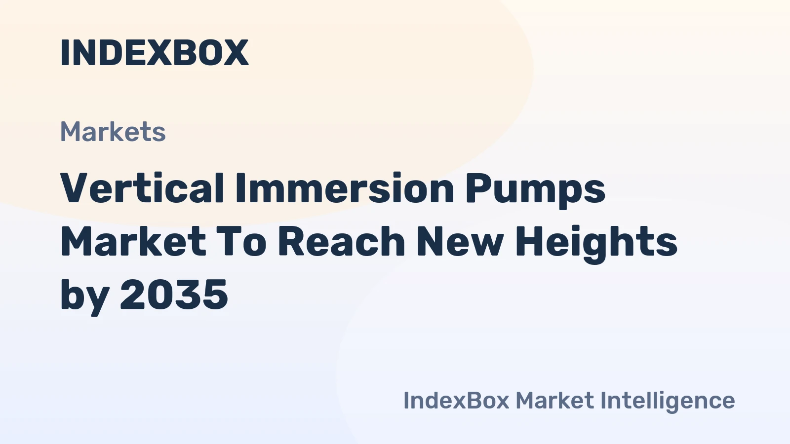 Vertical Immersion Pumps Market to Reach New Heights by 2035, Driven by Expanding Water and Wastewater Infrastructure