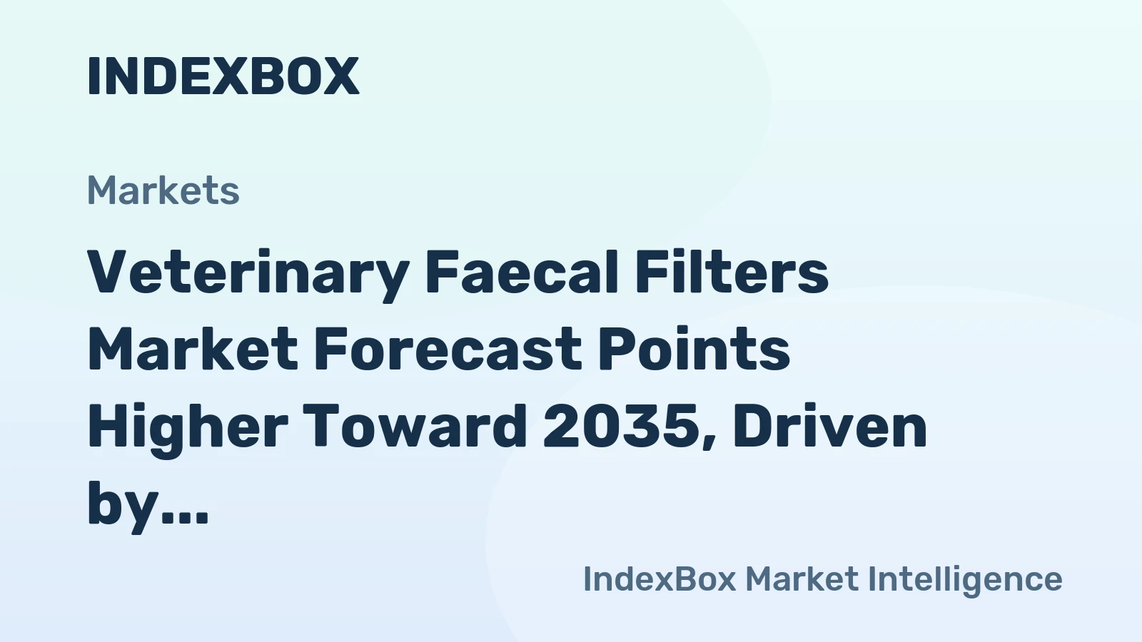 Veterinary Faecal Filters Market Forecast Points Higher Toward 2035, Driven by Rising PET Diagnostic Spending