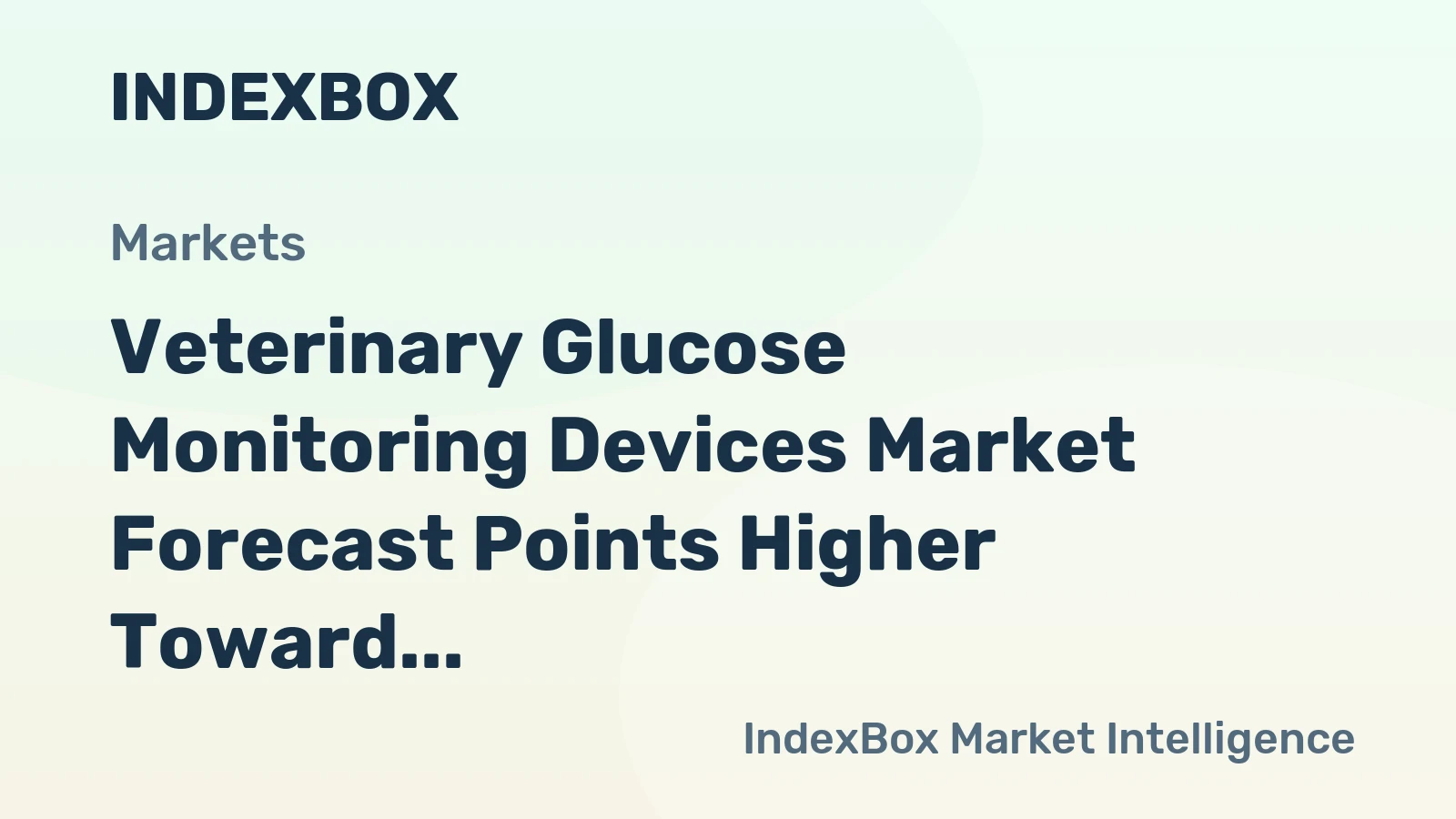 Veterinary Glucose Monitoring Devices Market Forecast Points Higher Toward 2035 Amid Rising PET Diabetes Prevalence