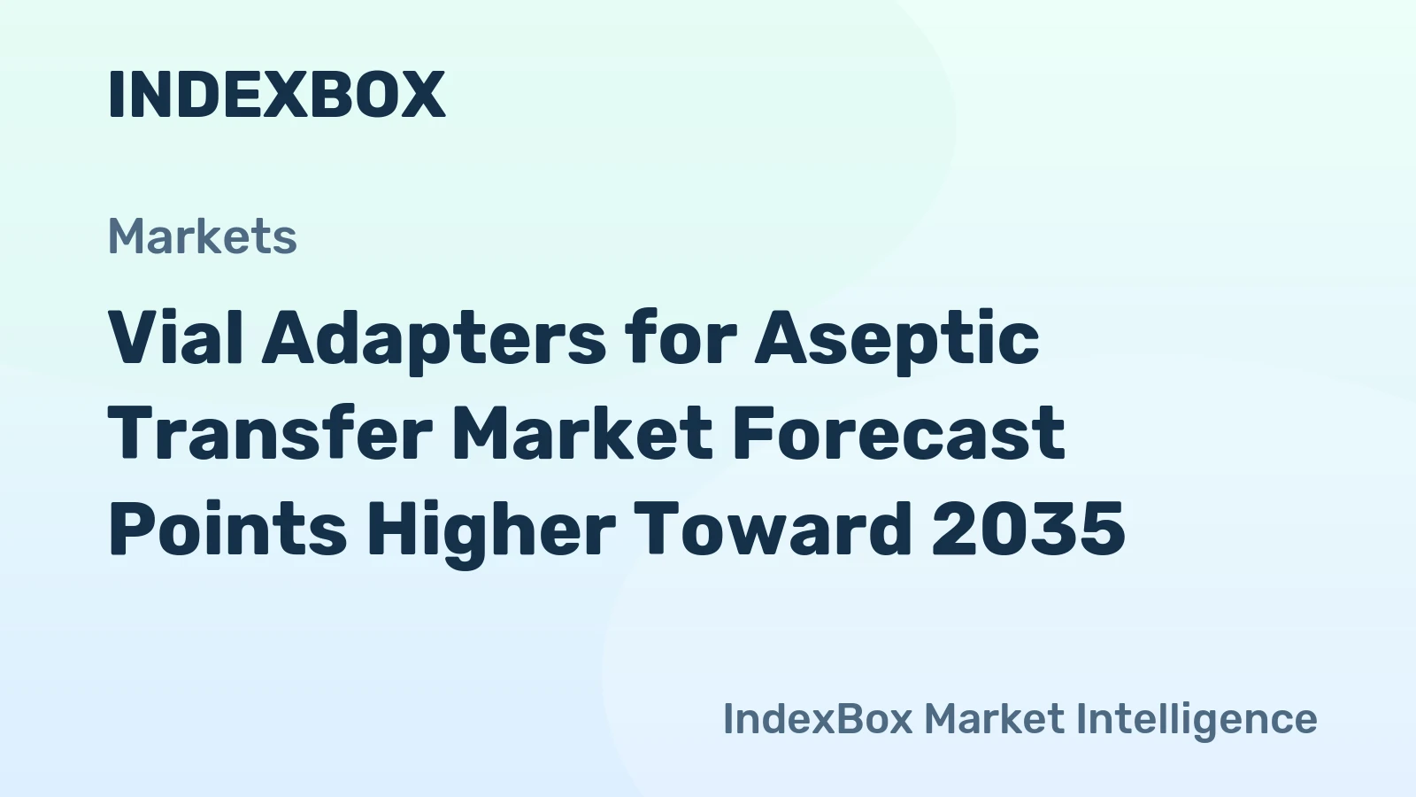 Vial Adapters for Aseptic Transfer Market Forecast Points Higher Toward 2035, Driven by Biologic Drug Scaling and Closed-System Mandates