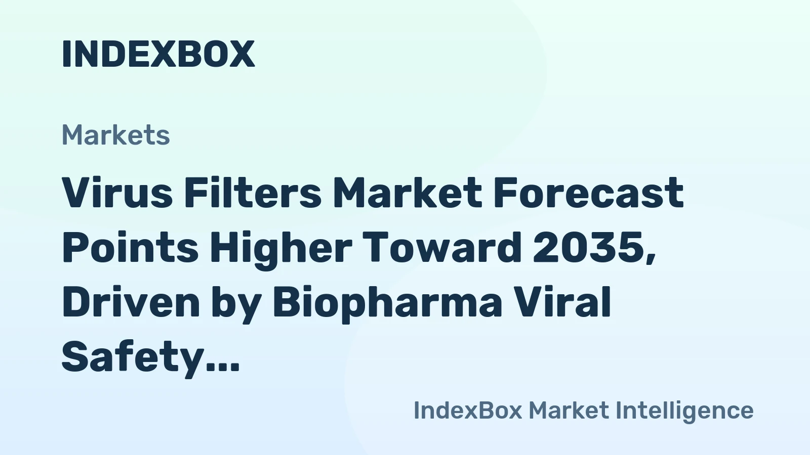 Virus Filters Market Forecast Points Higher Toward 2035, Driven by Biopharma Viral Safety Mandates
