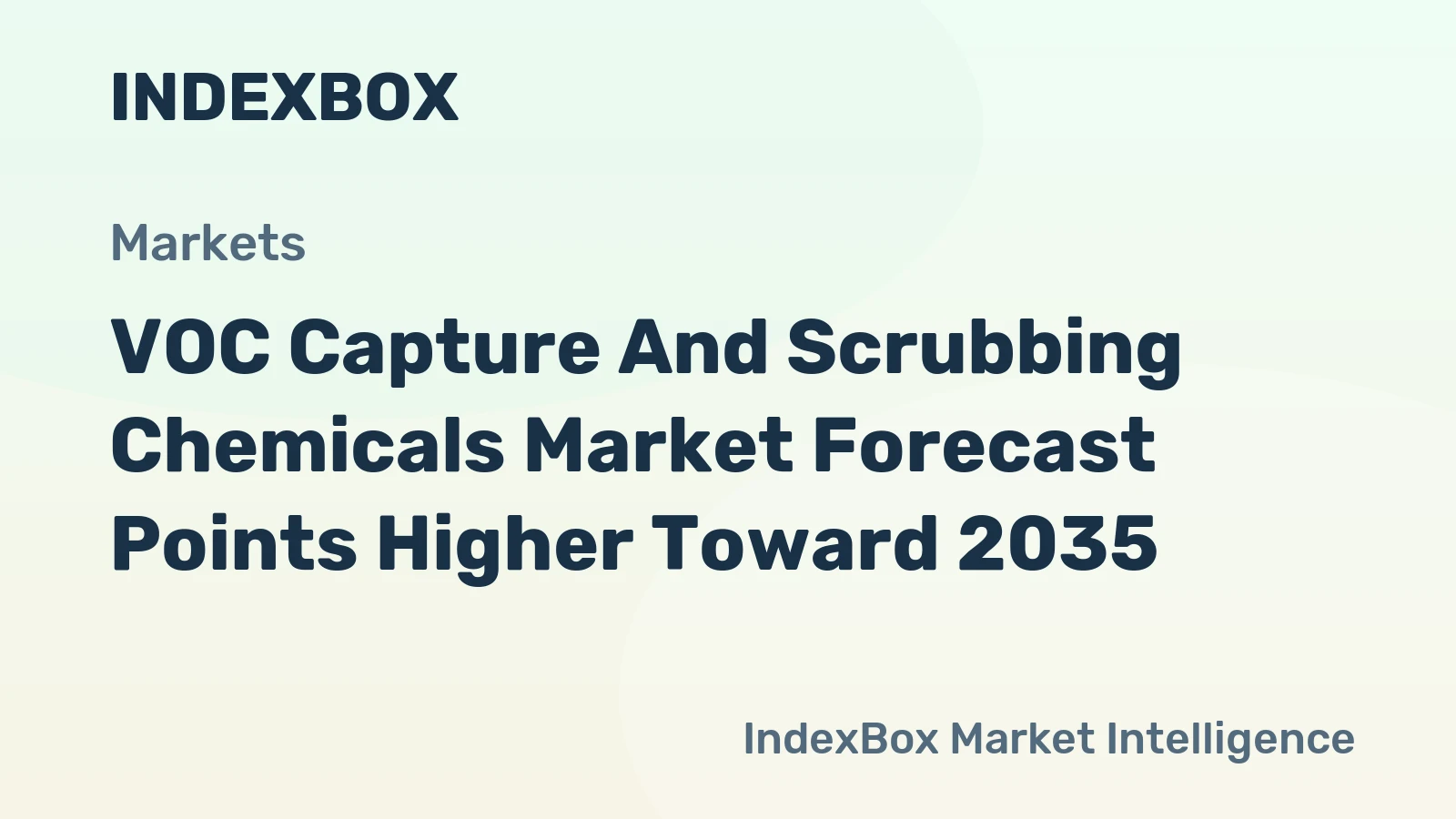 VOC Capture and Scrubbing Chemicals Market Forecast Points Higher Toward 2035, Driven by Stringent Global Emission Norms