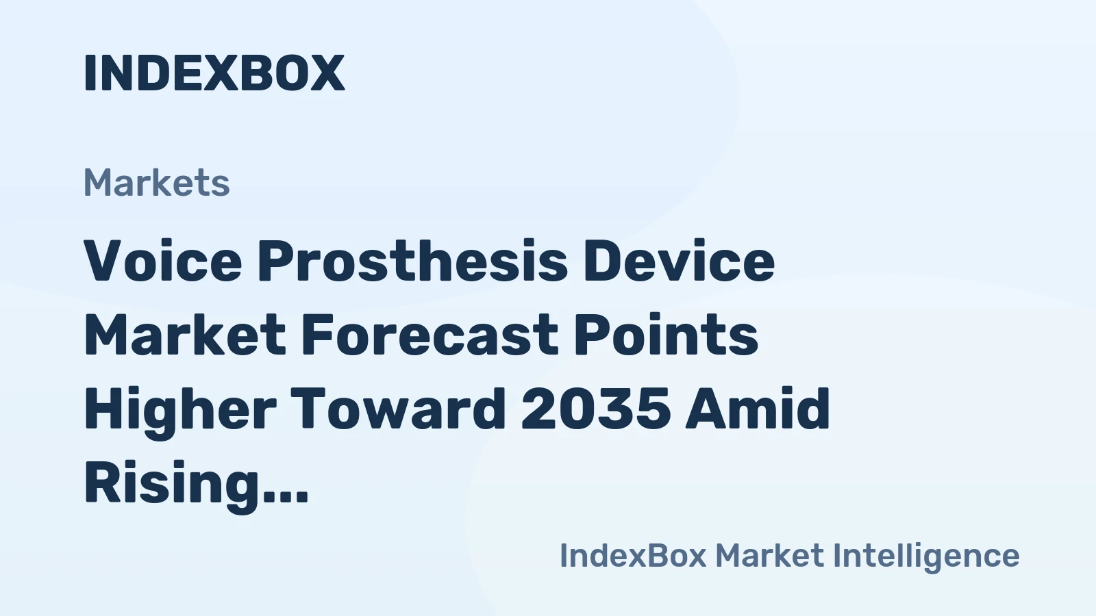 Voice Prosthesis Device Market Forecast Points Higher Toward 2035 Amid Rising Laryngeal Cancer Incidence