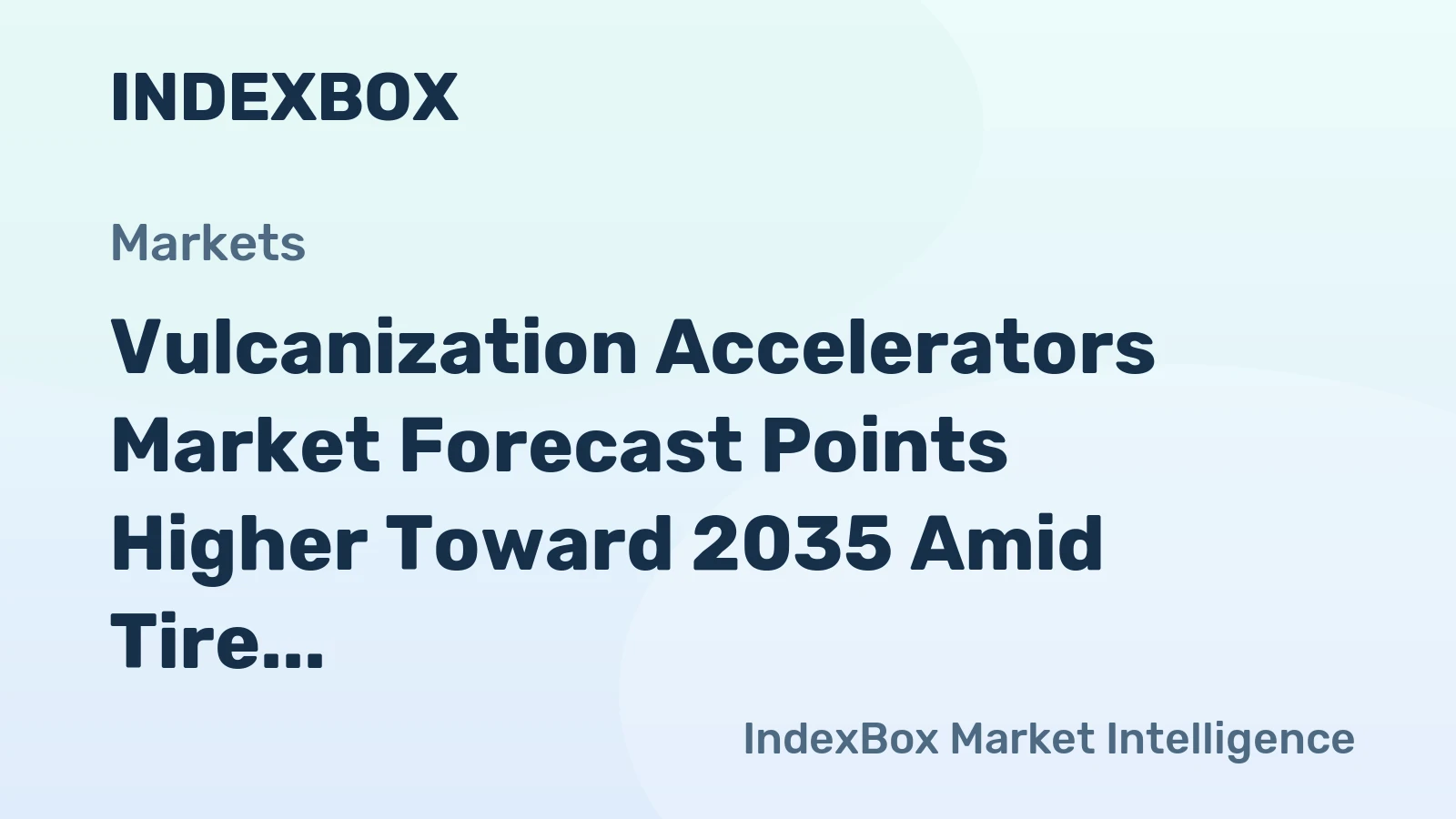 Vulcanization Accelerators Market Forecast Points Higher Toward 2035 Amid Tire Industry Expansion