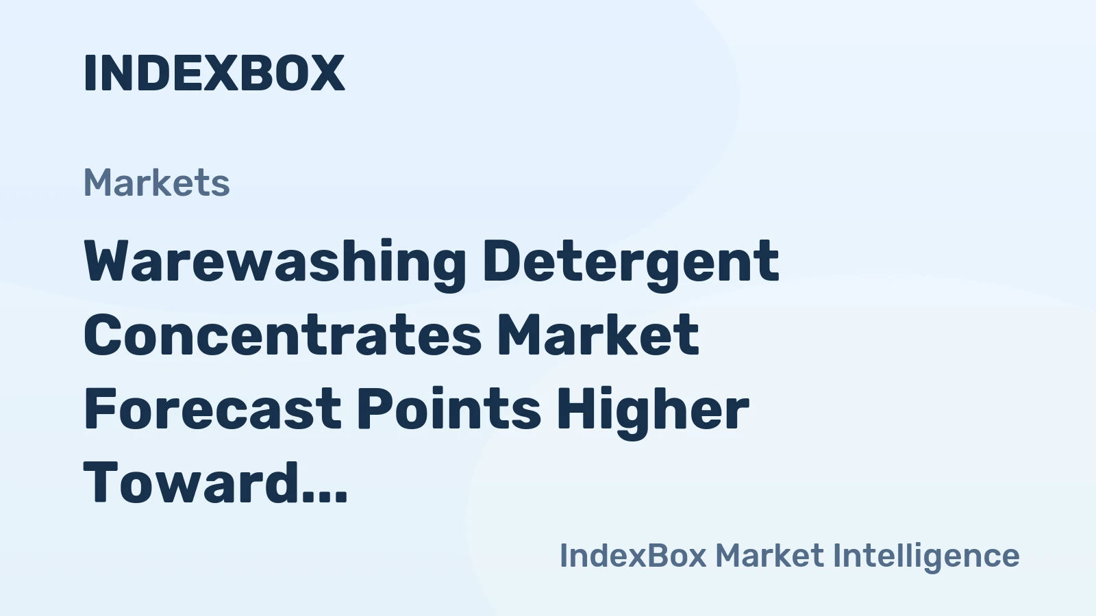 Warewashing Detergent Concentrates Market Forecast Points Higher Toward 2035, Driven by Stringent Hygiene Standards