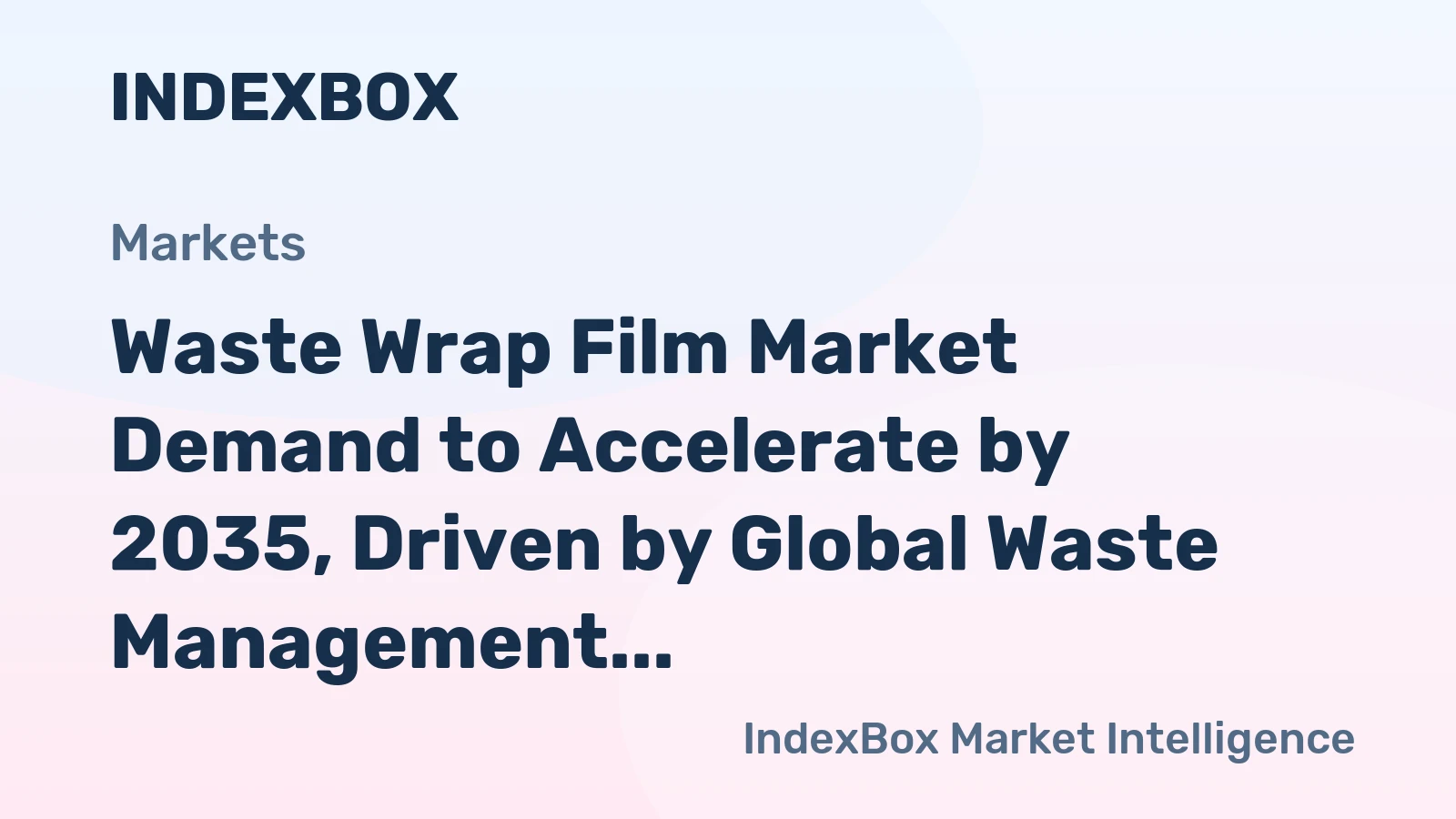 Waste Wrap Film Market Demand to Accelerate by 2035, Driven by Global Waste Management Intensification