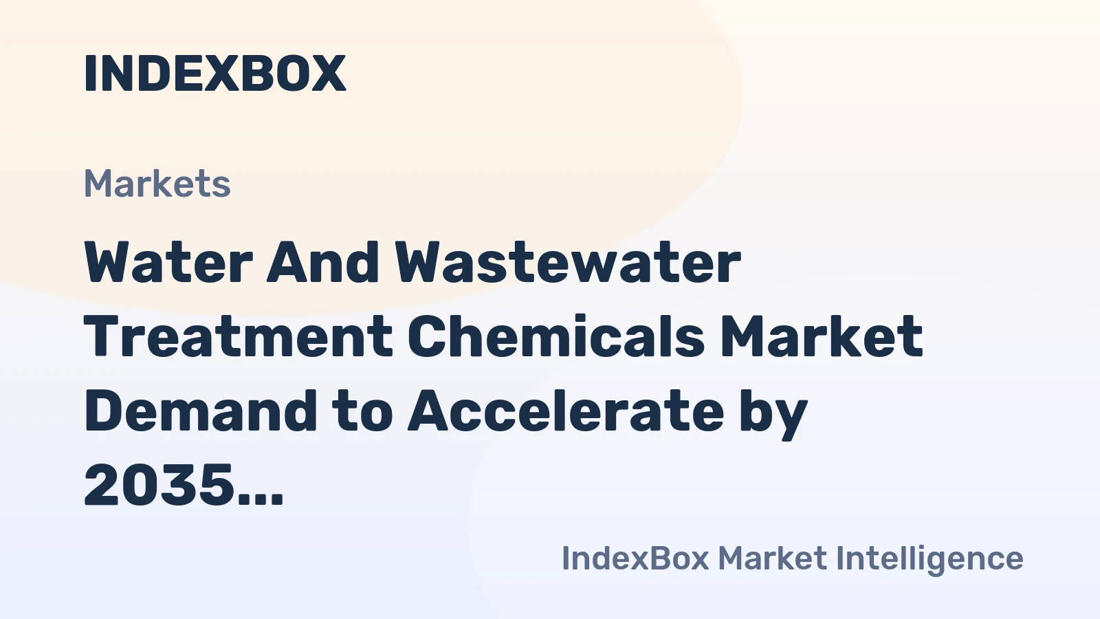 Water and Wastewater Treatment Chemicals Market Demand to Accelerate by 2035 Amid Global Water Stress