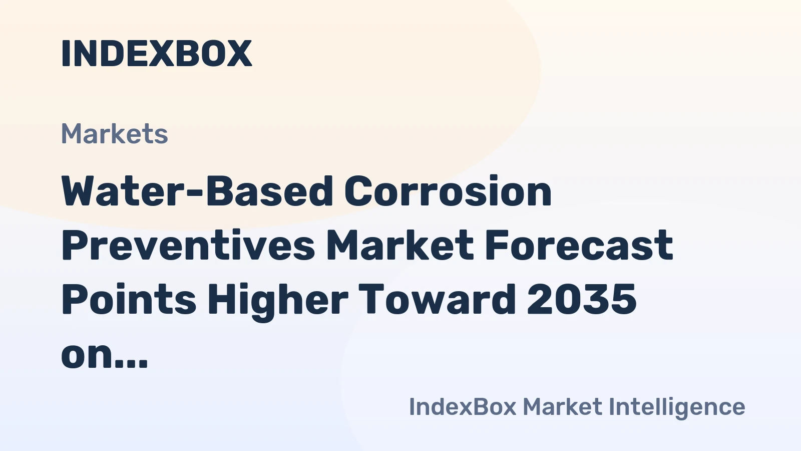 Water-Based Corrosion Preventives Market Forecast Points Higher Toward 2035 on EV and Regulatory Tailwinds
