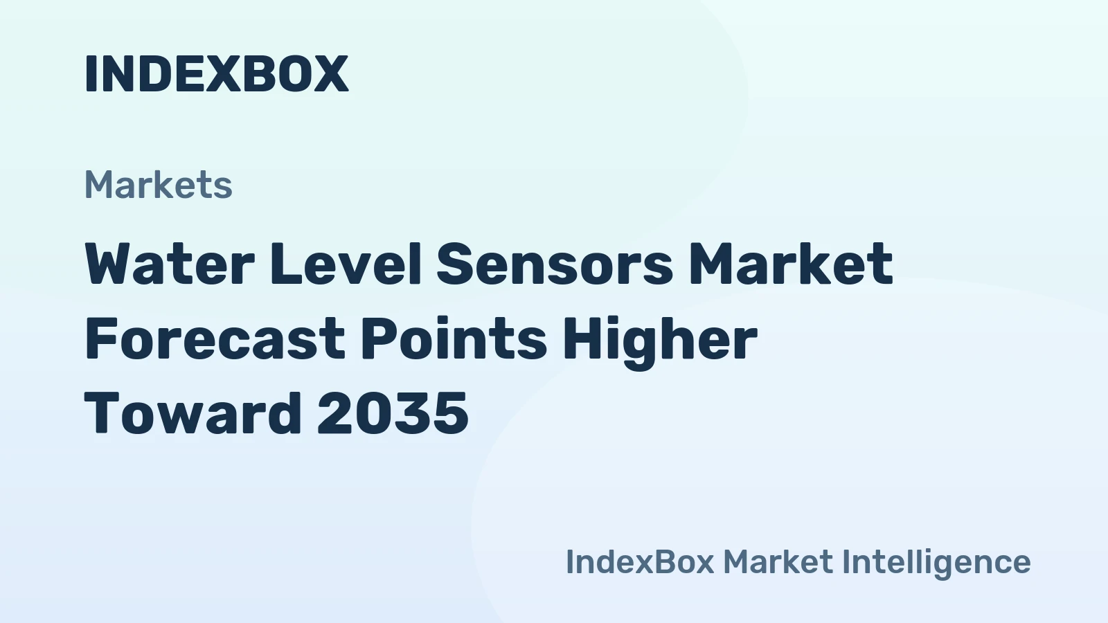 Water Level Sensors Market Forecast Points Higher Toward 2035, Driven by Smart Water Management and Industrial Automation