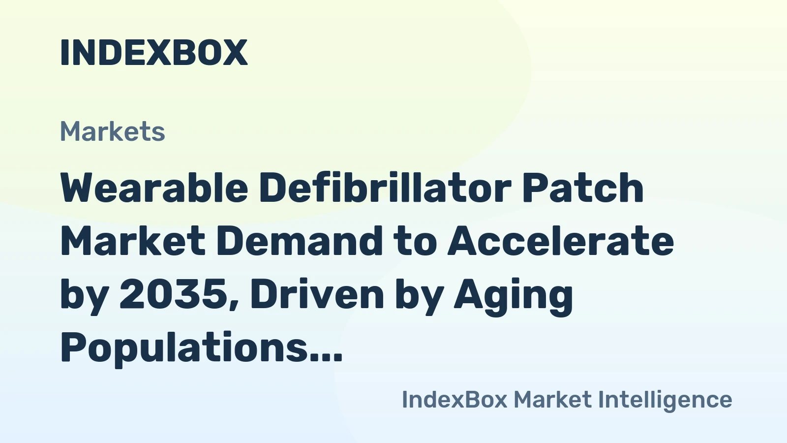 Wearable Defibrillator Patch Market Demand to Accelerate by 2035, Driven by Aging Populations and Telemedicine