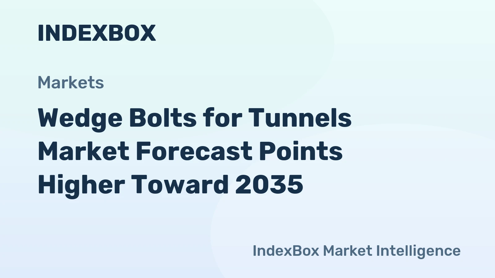 Wedge Bolts for Tunnels Market Forecast Points Higher Toward 2035, Driven by Global Metro and Hydropower Infrastructure Expansion