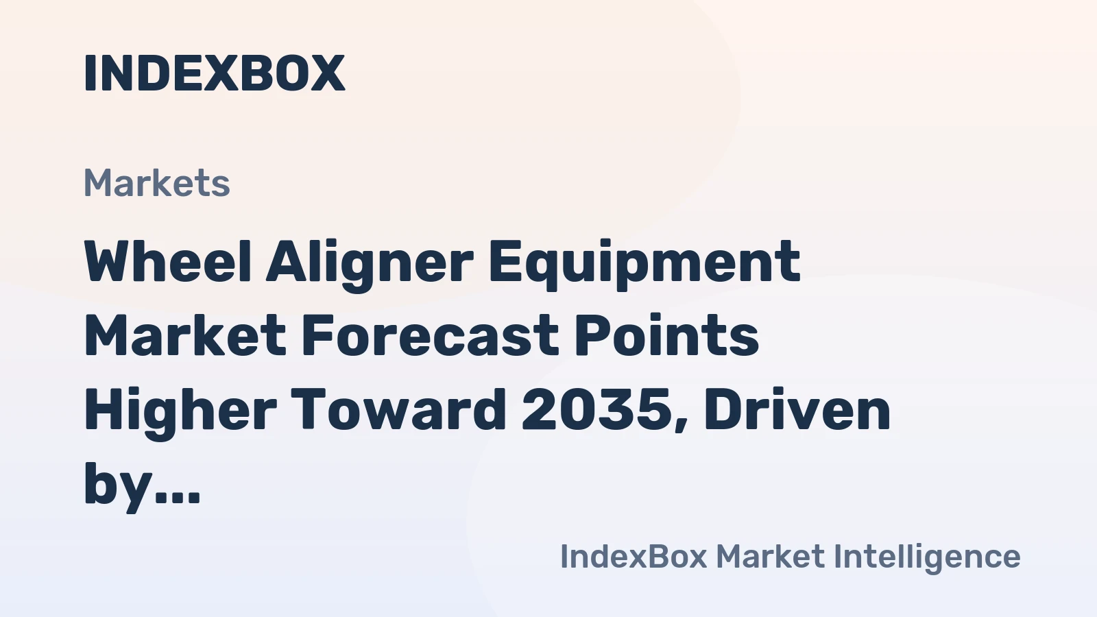 Wheel Aligner Equipment Market Forecast Points Higher Toward 2035, Driven by Fleet Modernization