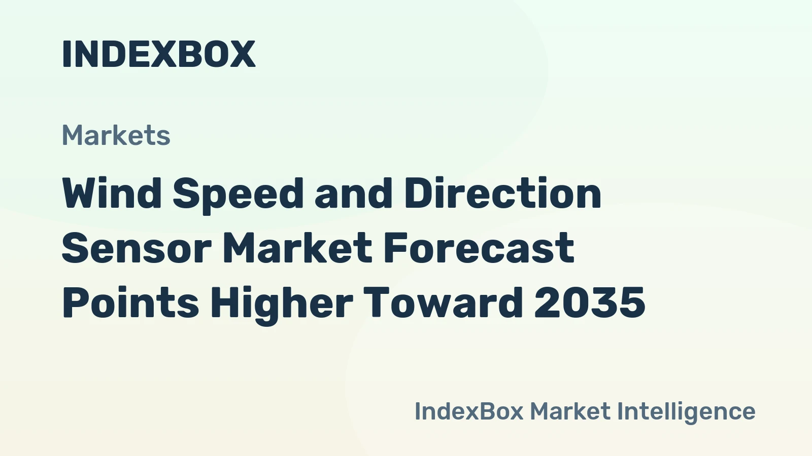 Wind Speed and Direction Sensor Market Forecast Points Higher Toward 2035, Driven by Wind Energy Expansion and Iot Integration