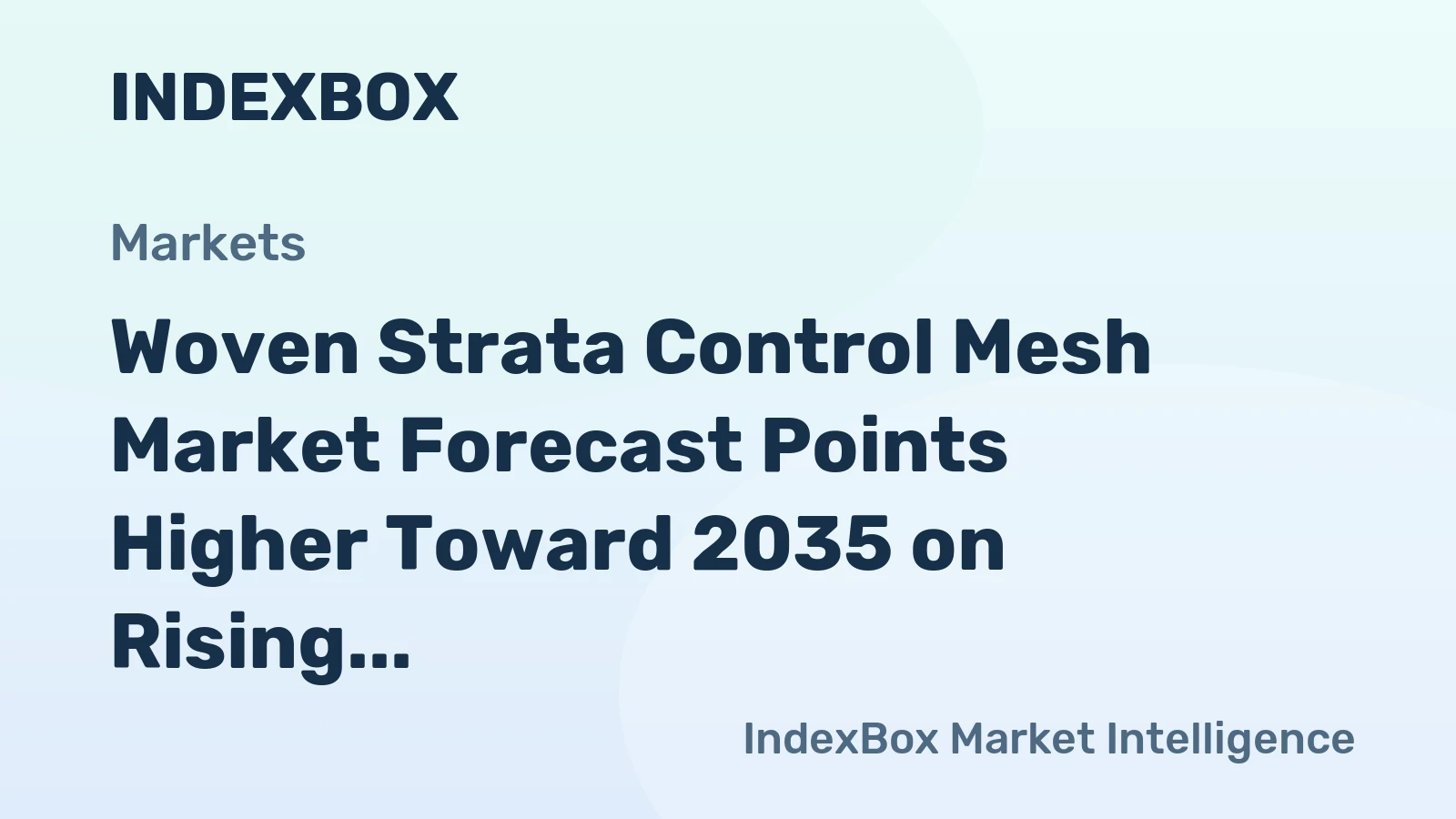 Woven Strata Control Mesh Market Forecast Points Higher Toward 2035 on Rising Deep-Mining Activity