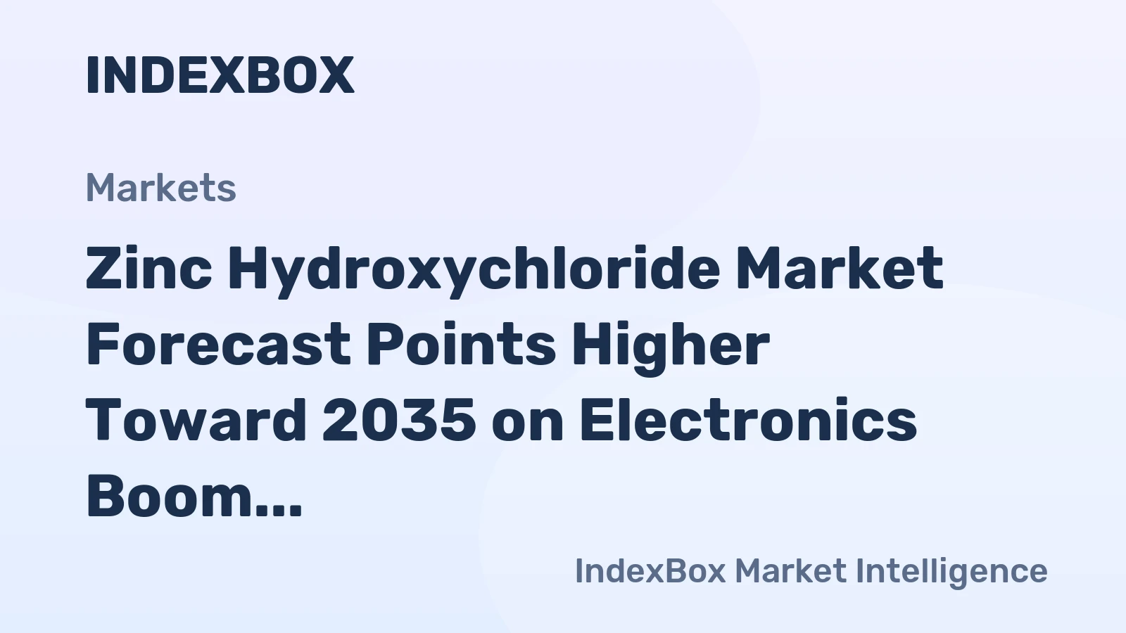 Zinc Hydroxychloride Market Forecast Points Higher Toward 2035 on Electronics Boom and Stricter Fire Safety Norms