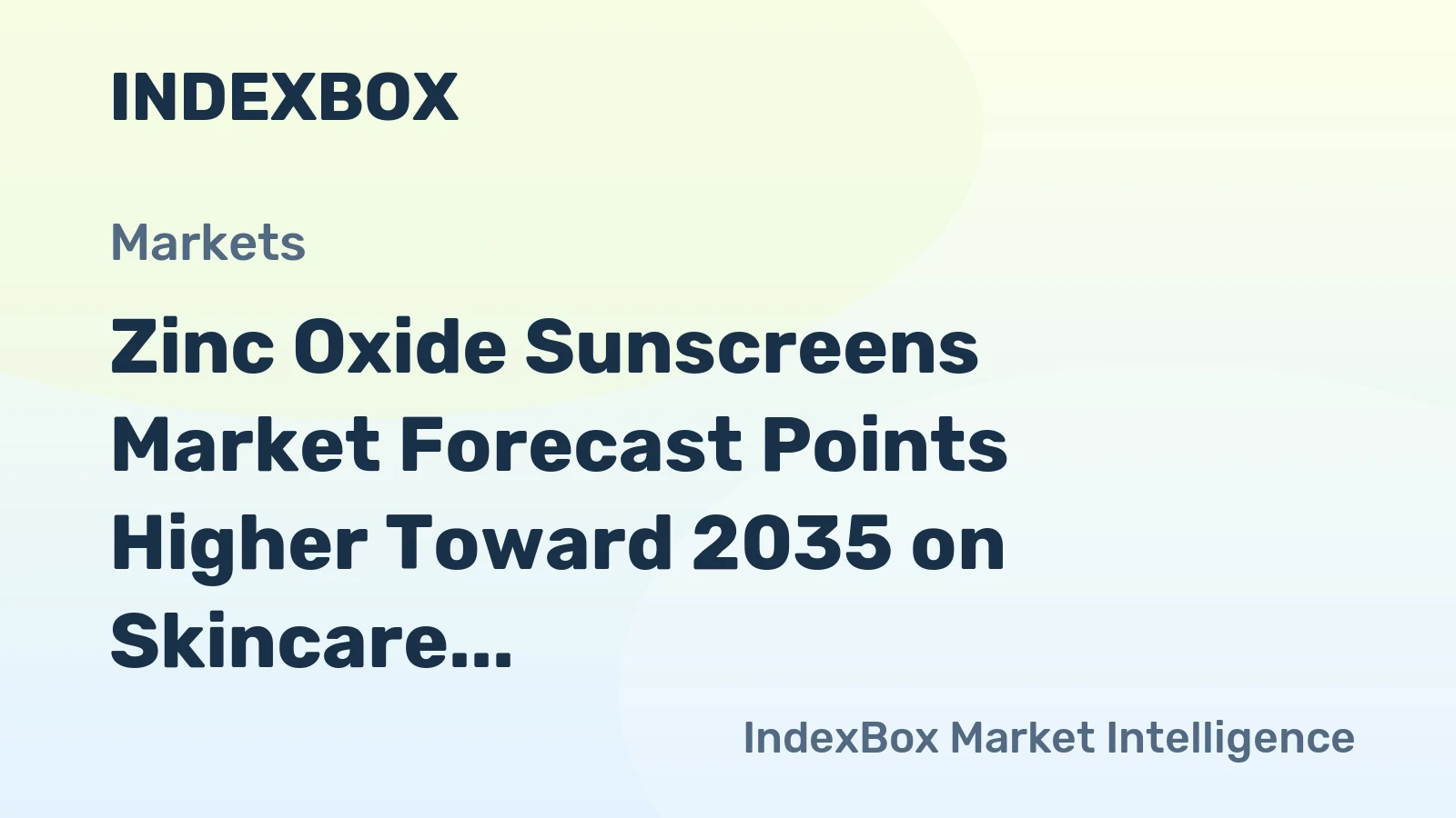 Zinc Oxide Sunscreens Market Forecast Points Higher Toward 2035 on Skincare Convergence